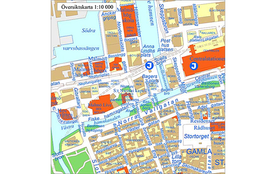 Stadskarta - Malmö stad